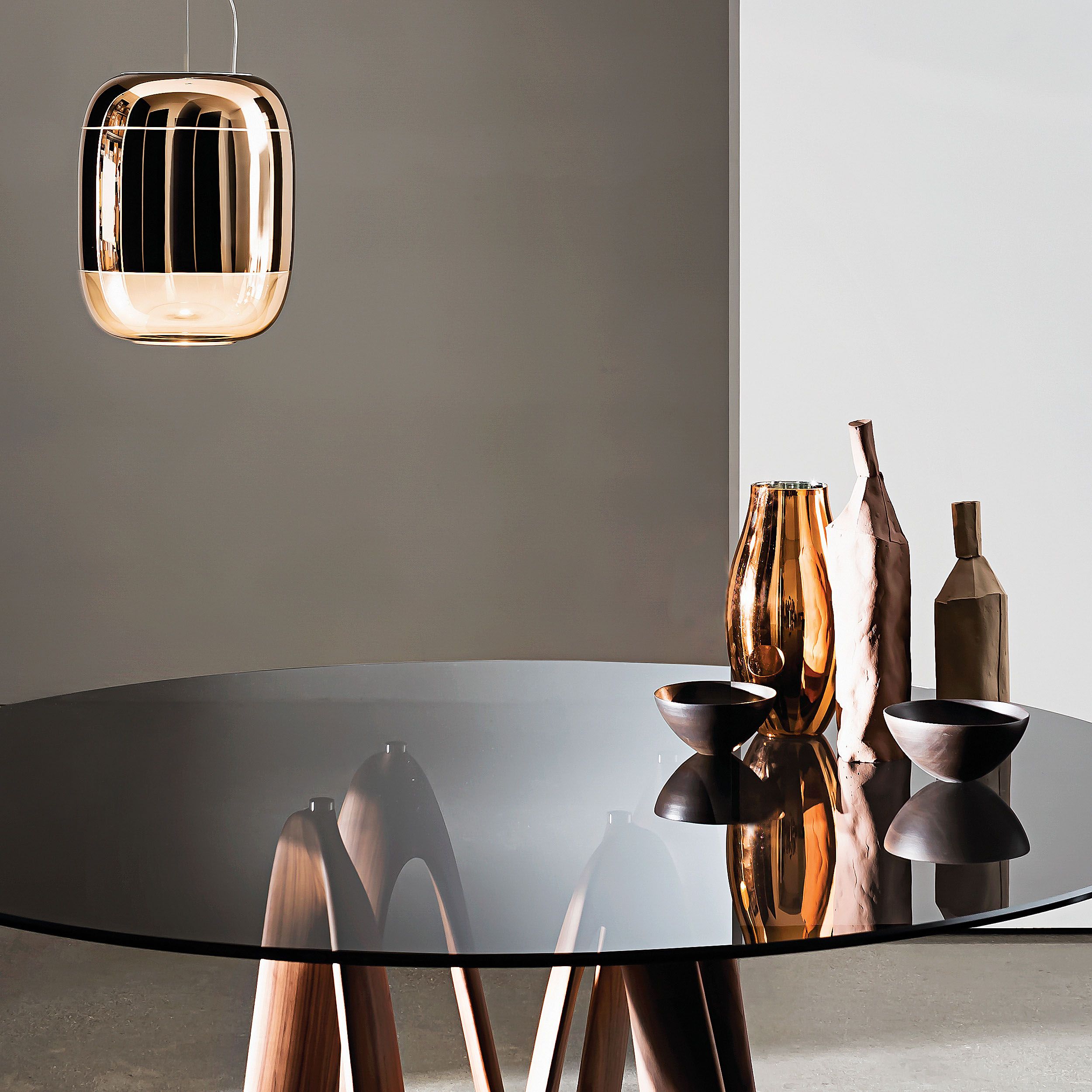 lambda una base en cristal de Sovet Italia - Mesas de comedor - OcioHogar.com