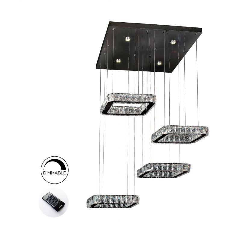 Led Diva 4 Cuadrados Dimable - Lámparas de techo - OcioHogar.com