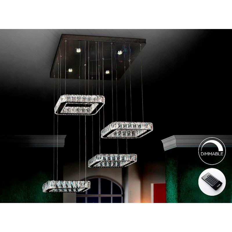 Led Diva 4 Cuadrados Dimable - Lámparas de techo - OcioHogar.com